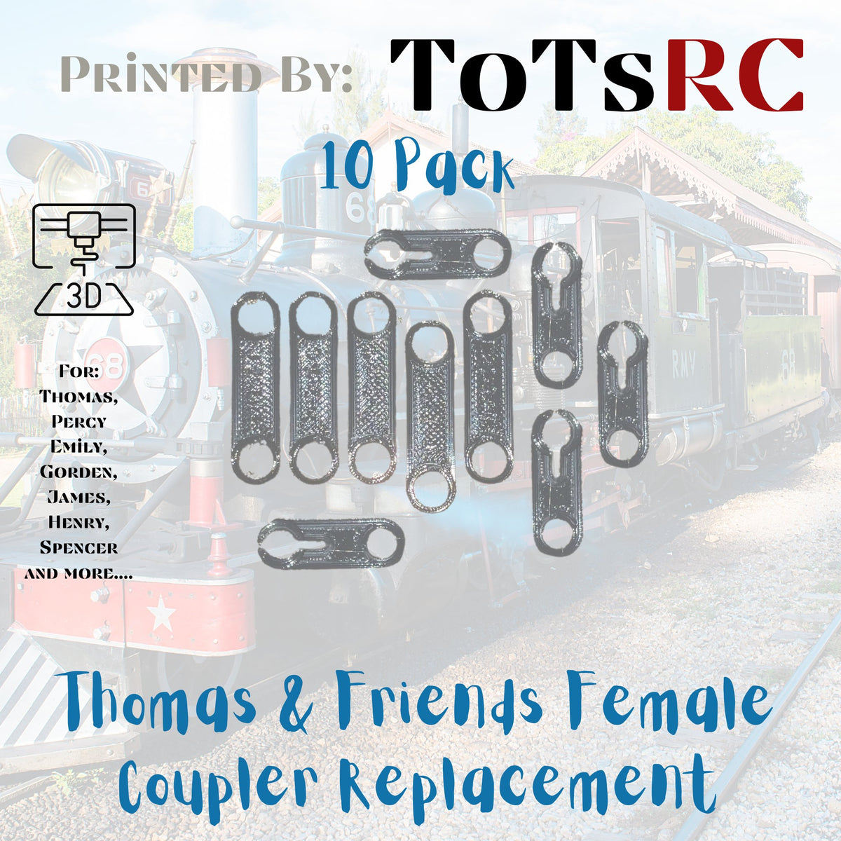 Thomas and Friends Female Coupler Tomy Trackmaster Replacements/Repair ...