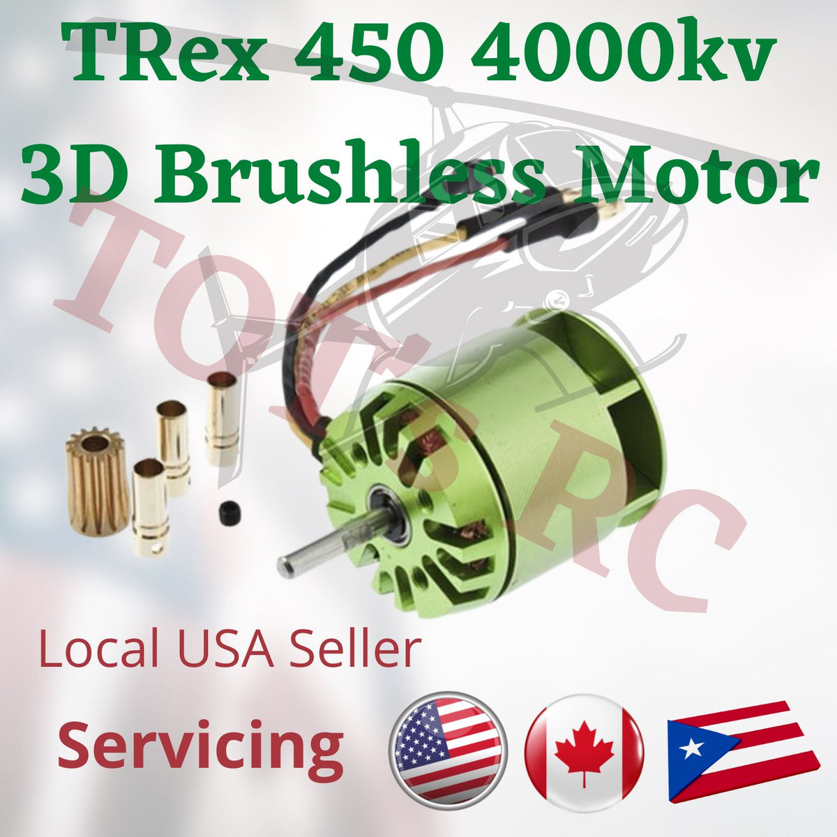 F2835 3700kv 4000kv Brushless Motor For Align T-Rex 450 Clone - ToTsRC ...