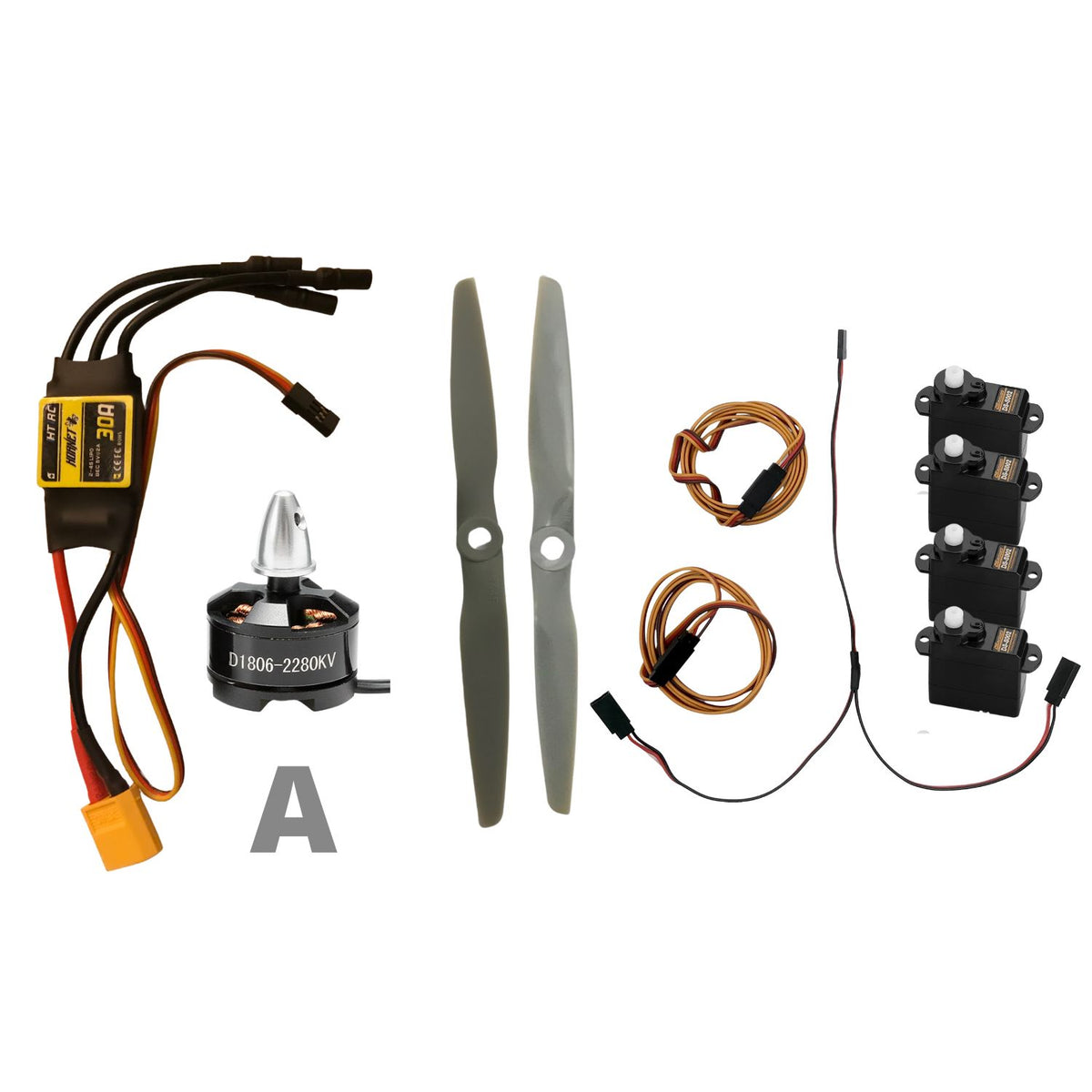 Mini Scratch Build Kit A/F 30A ESC 3s-4s ESC | DS-s002 5g Micro Servo ...