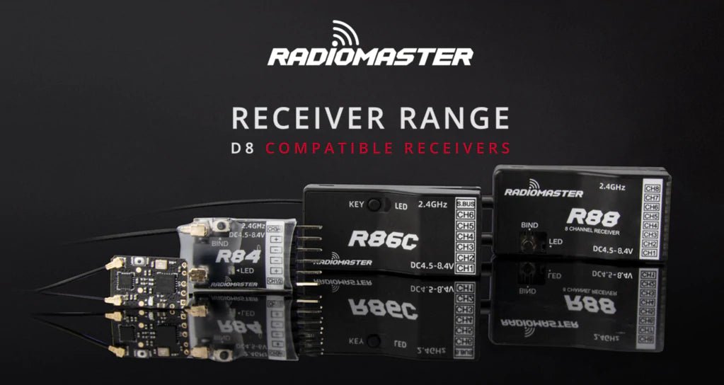 RadioMaster R81 R84 R86 R86C R88 R161 R168 2.4G Nano Receiver ...
